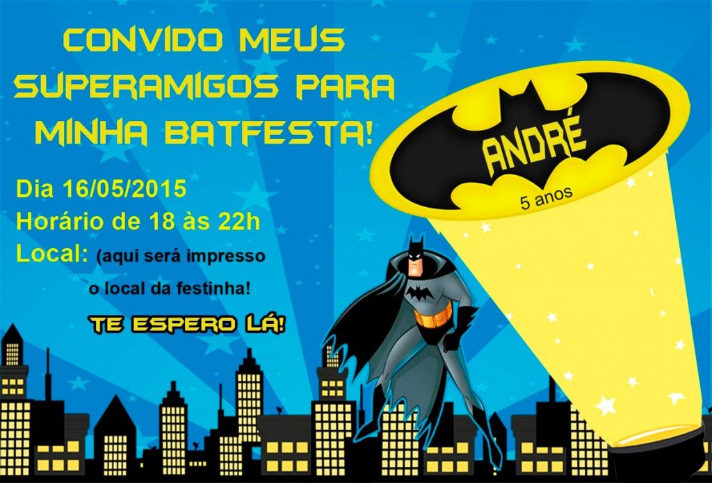 Convite do Batman: 30 Ideias Para Você Se Inspirar