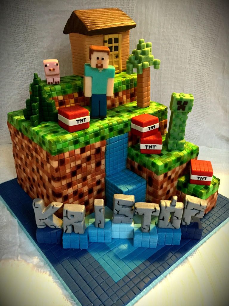 Bolo Minecraft: 85 Melhores Ideias Para Você Escolher!