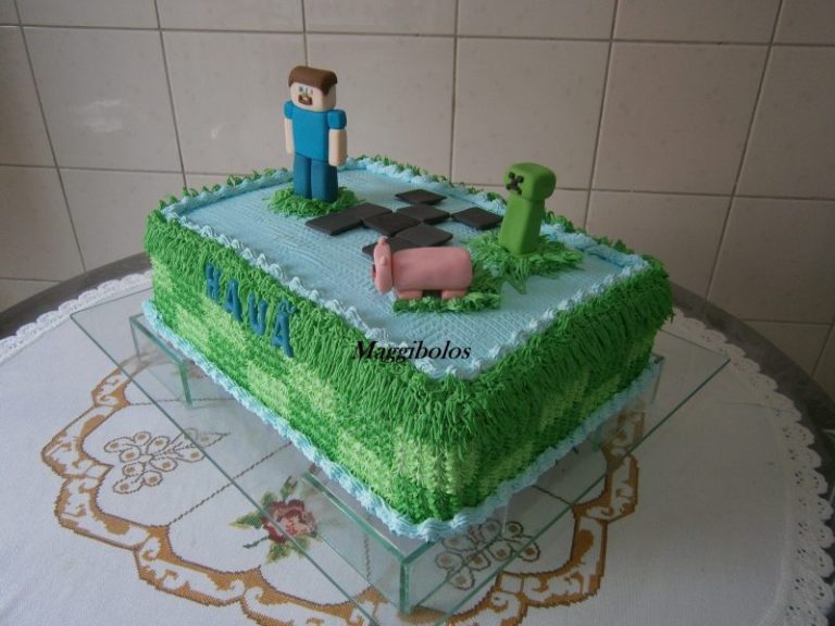 Bolo Minecraft: 85 Melhores Ideias Para Você Escolher!