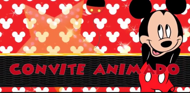 Convite mickey: 67 ideias de convite para se inspirar e imprimir!