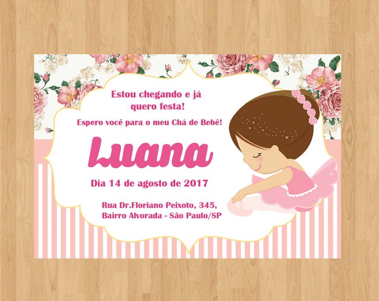 Convite de bailarina: 50 imagens e modelos para caprichar nos convite!