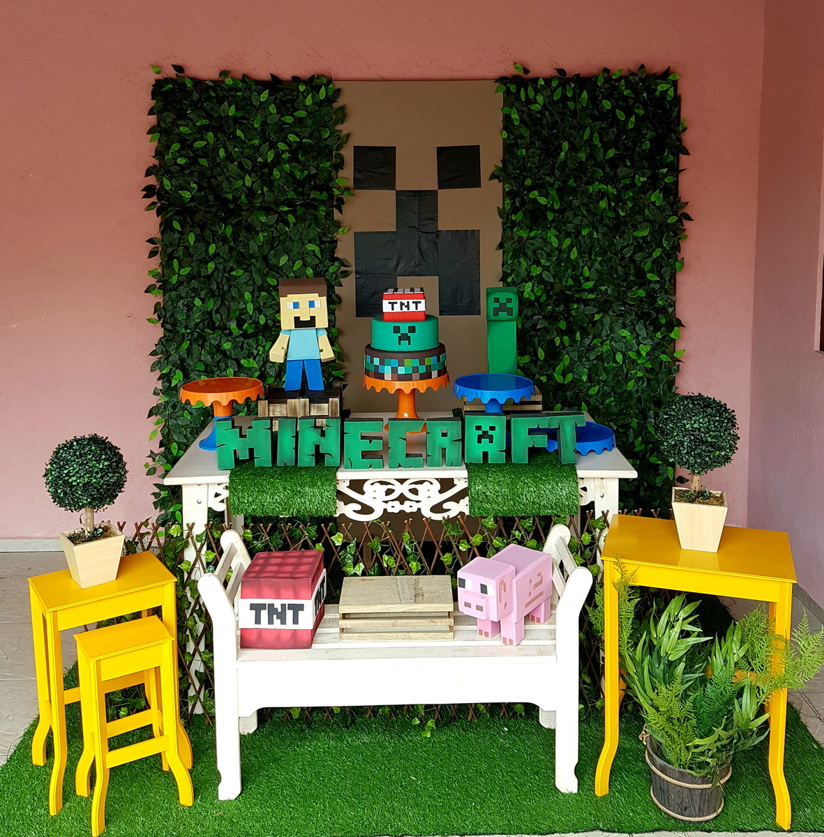 Festa minecraft: 70 modelos e ideias para decoração incríveis!