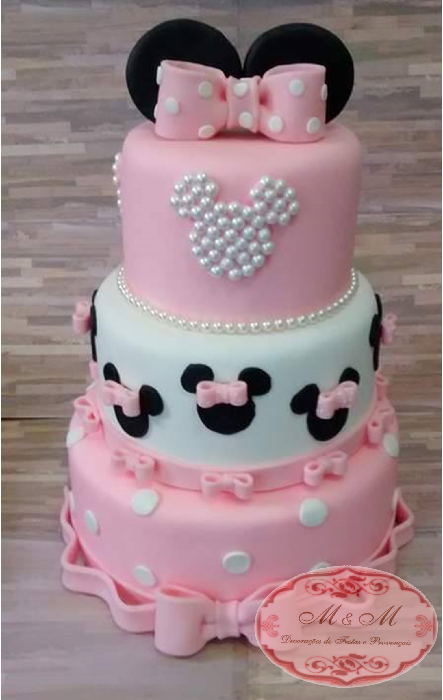 Bolo da Minnie rosa: 70 modelos lindos e criativos para se inspirar ...