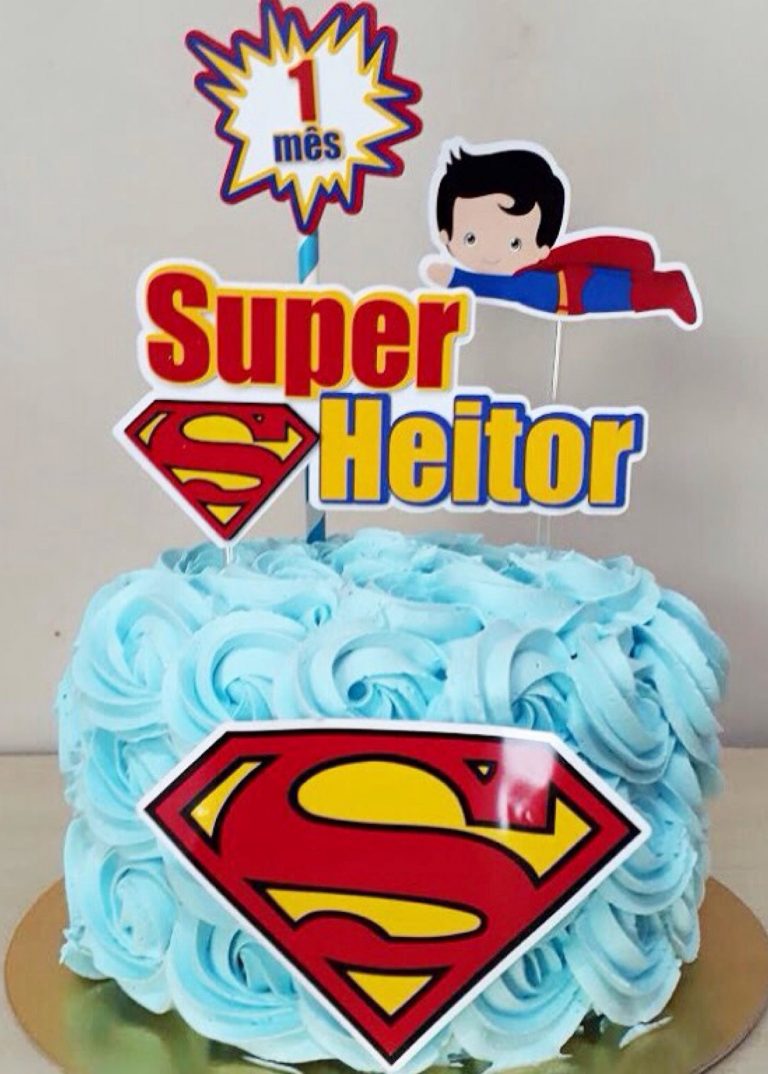 Bolo Super Homem: 100 modelos especiais que irá te inspirar