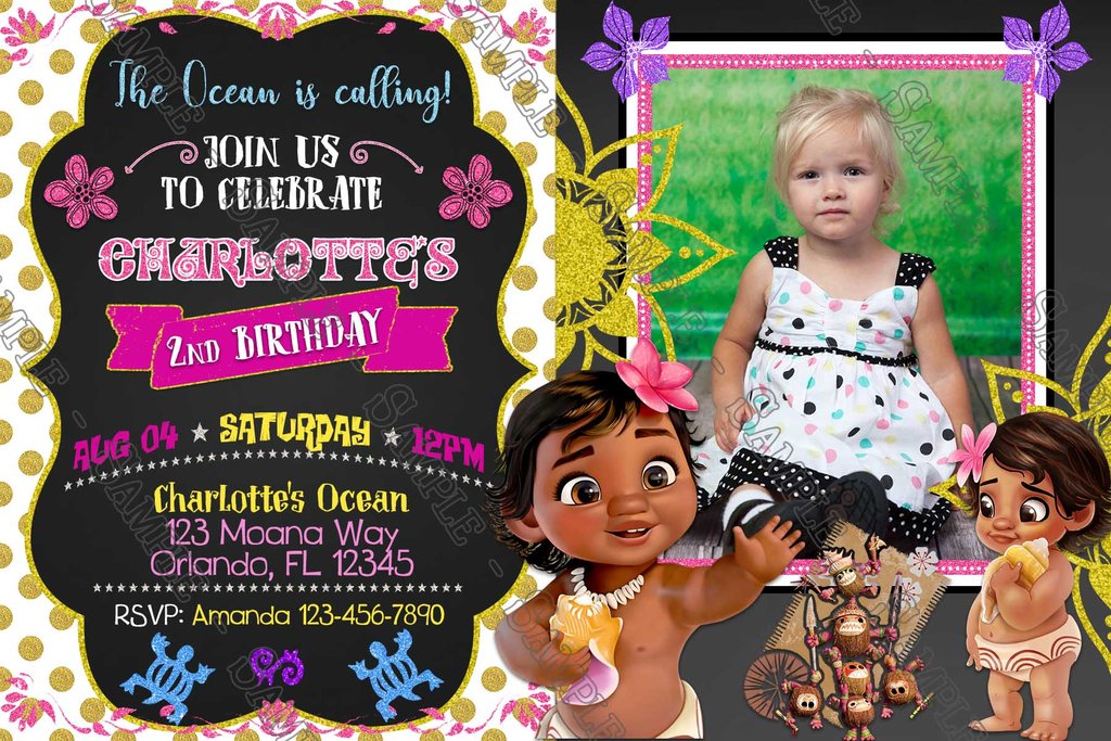 Convite Moana: 70 lindos e coloridos para a sua festa