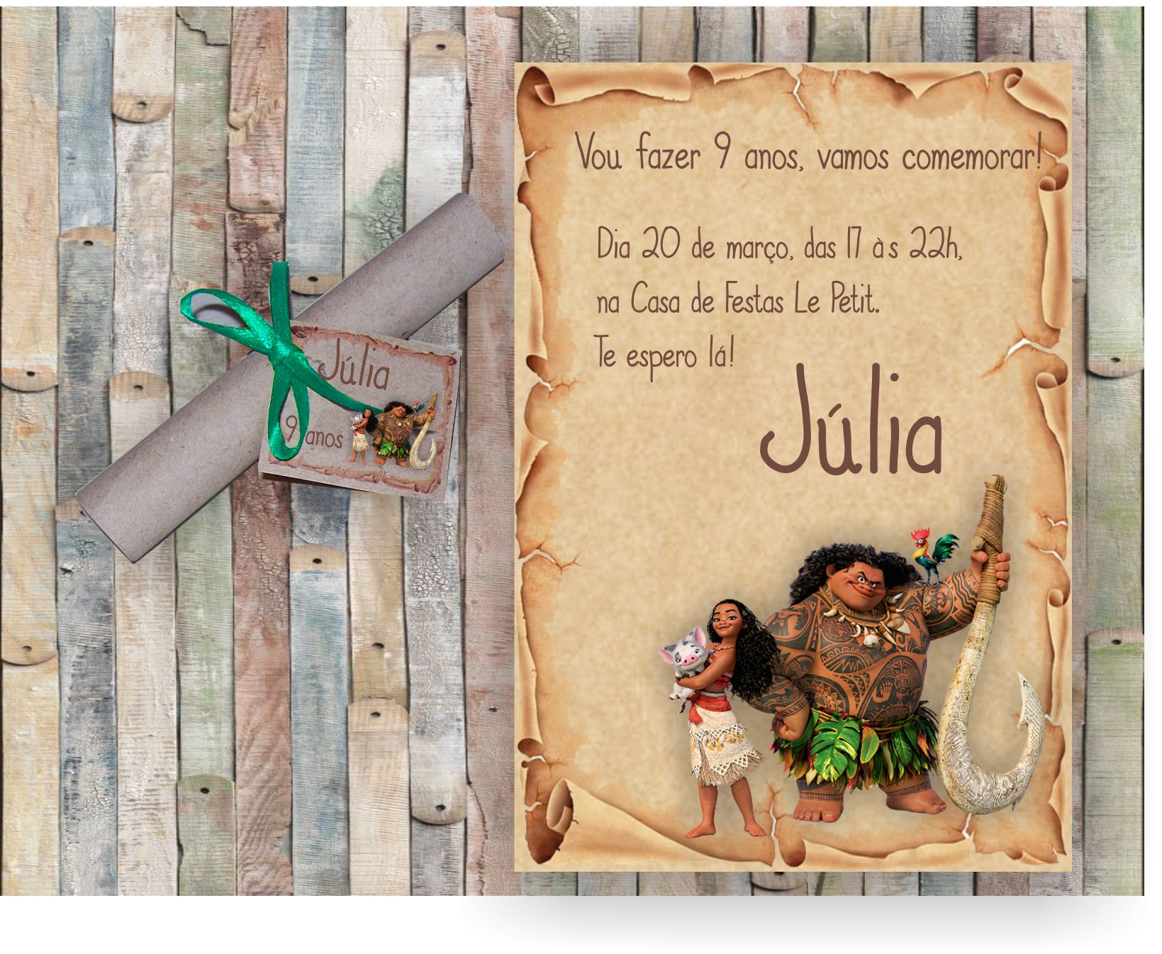 Convite Moana: 70 lindos e coloridos para a sua festa
