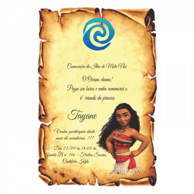 Convite Moana: 70 lindos e coloridos para a sua festa