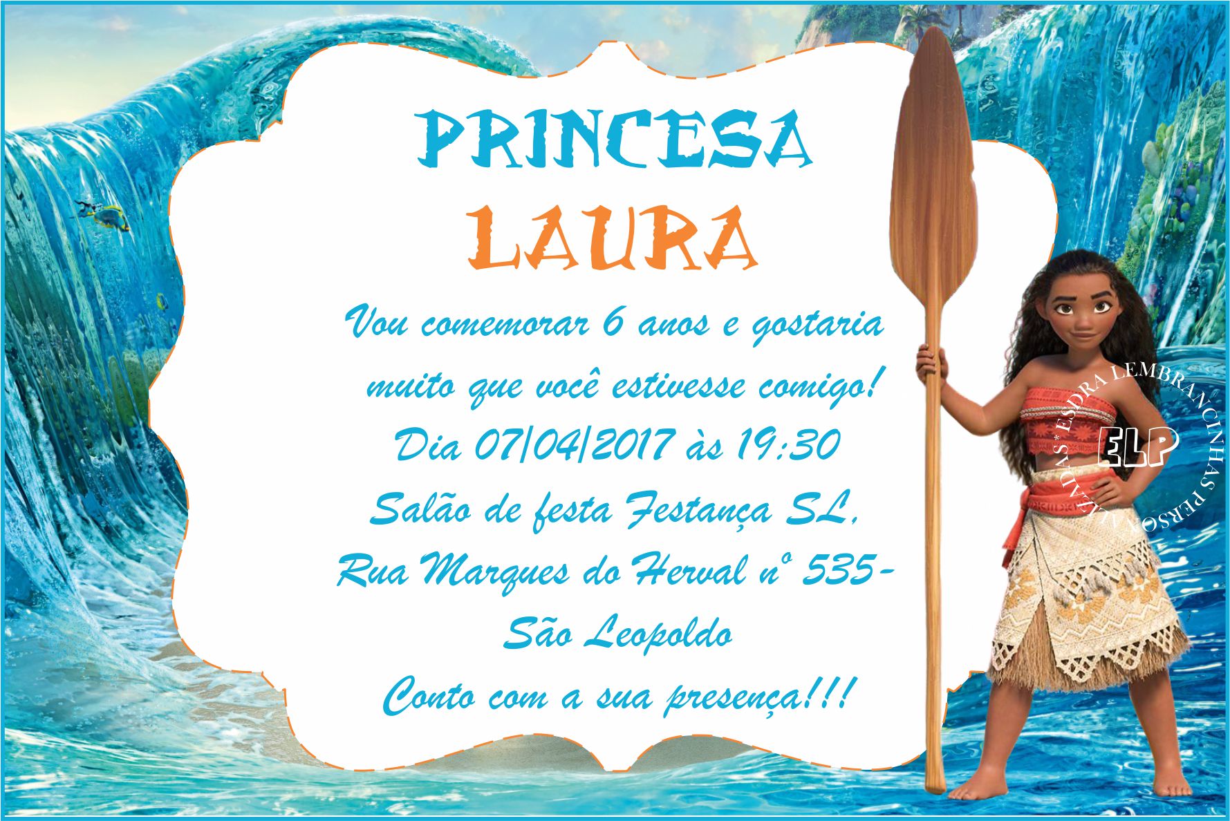 Convite Moana: 70 lindos e coloridos para a sua festa