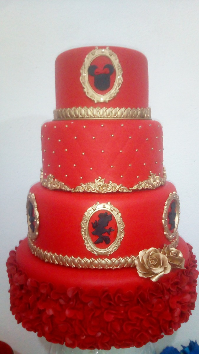 Bolo Vermelho: 80 Fantásticos Modelos Para Se Inspirar!