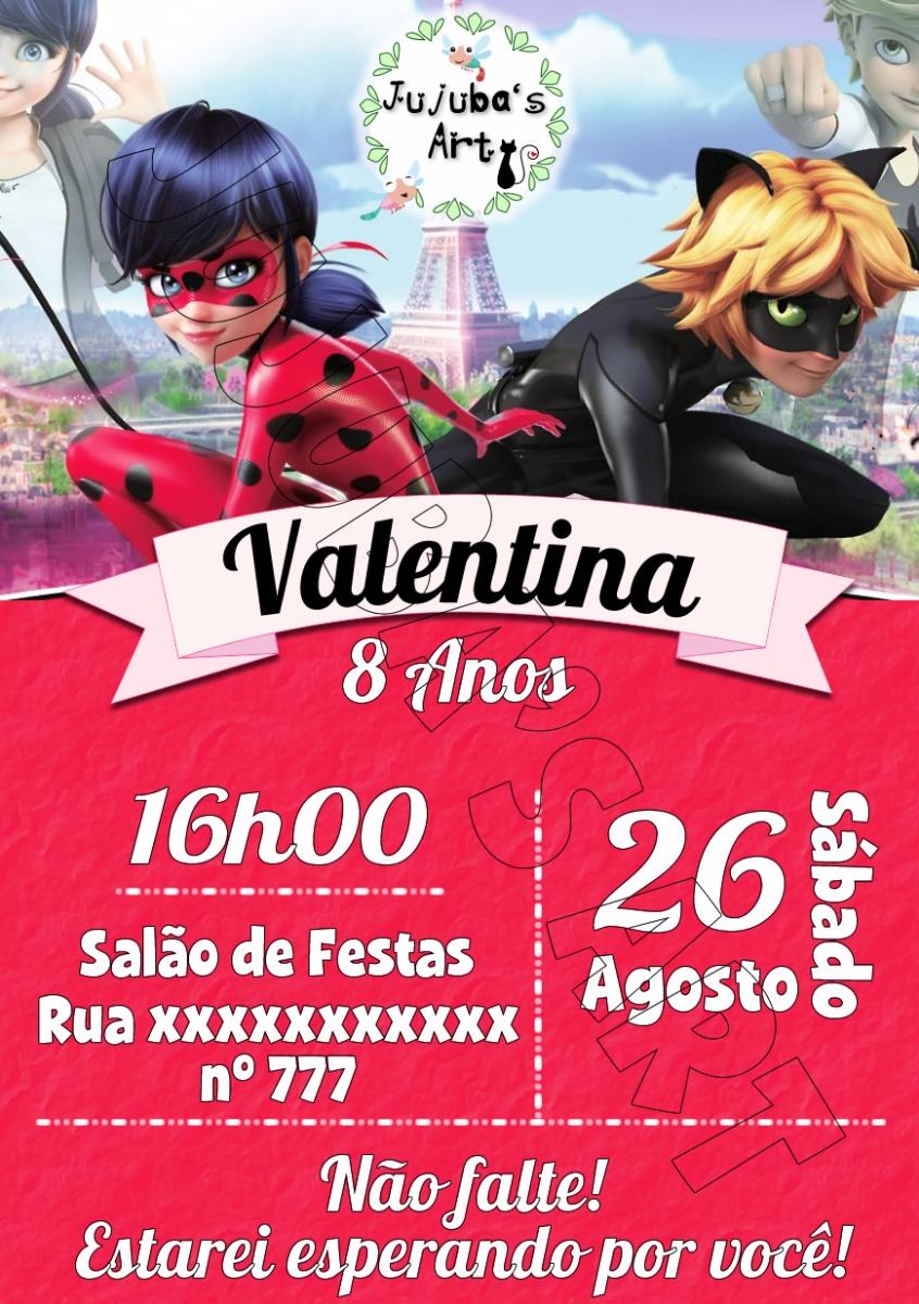 Convite Ladybug: 75 modelos fantásticos para se inspirar!