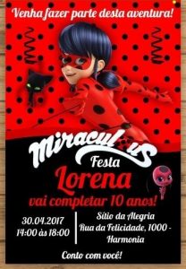 Convite Ladybug: 75 modelos fantásticos para se inspirar!