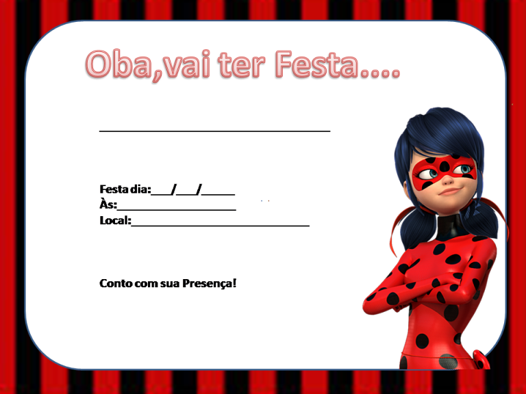 Convite Ladybug: 75 modelos fantásticos para se inspirar!