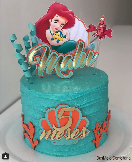 Bolo da Ariel: 90 modelos fantásticos para se inspirar!