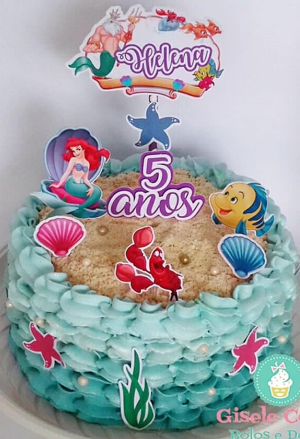 Bolo da Ariel: 90 modelos fantásticos para se inspirar!