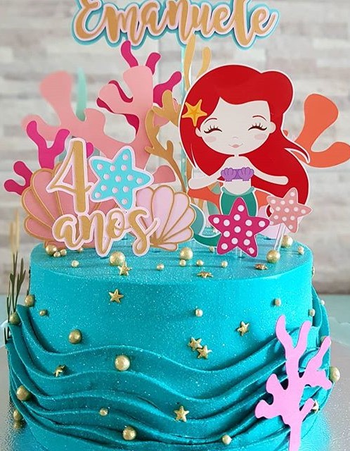 Bolo da Ariel: 90 modelos fantásticos para se inspirar!