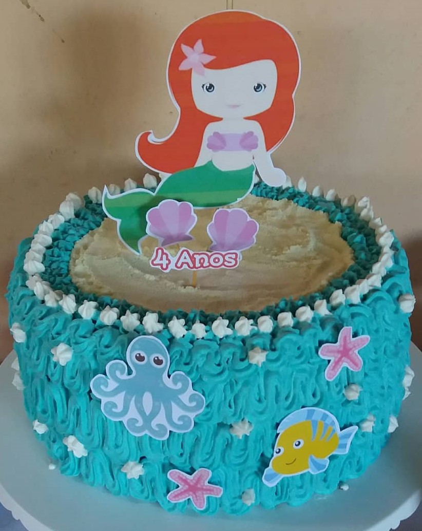 Bolo da Ariel: 90 modelos fantásticos para se inspirar!