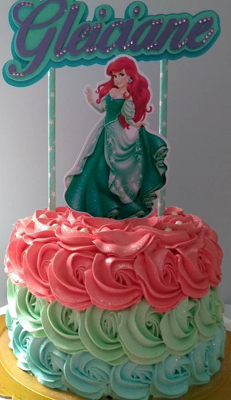 Bolo da Ariel: 90 modelos fantásticos para se inspirar!