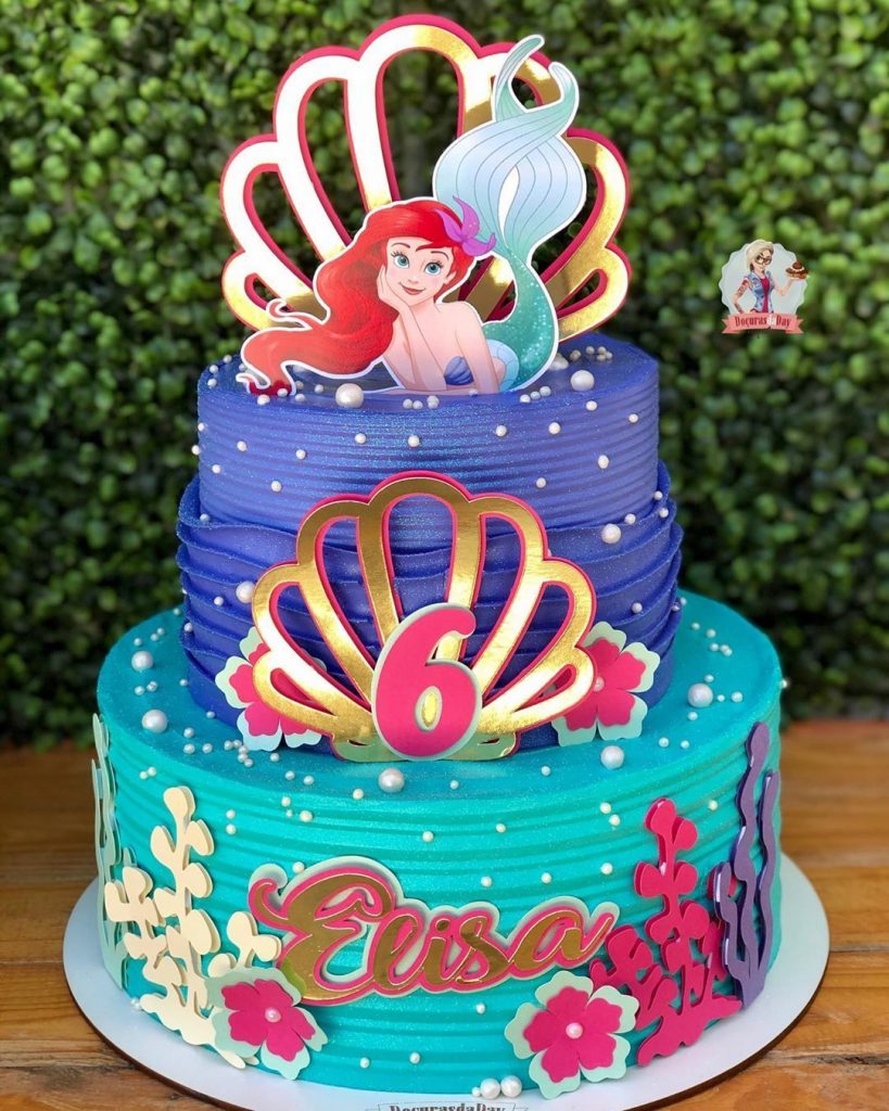 Bolo da Ariel: 90 modelos fantásticos para se inspirar!