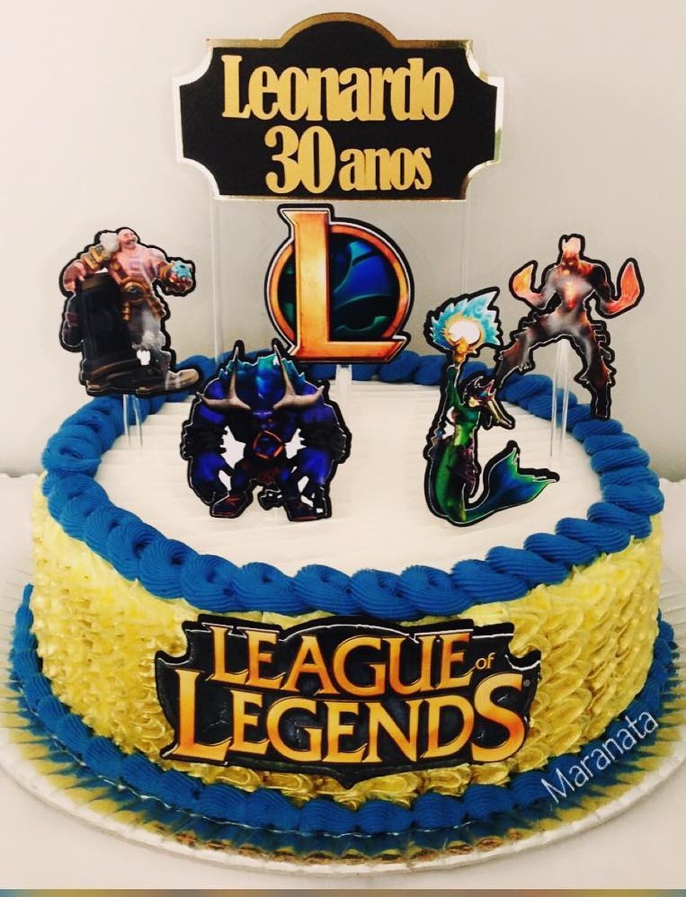 Bolo League Of Legends: 70 Inspirações Desnublantes!