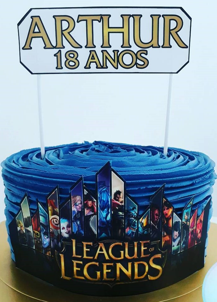 Bolo League Of Legends: 70 Inspirações Desnublantes!