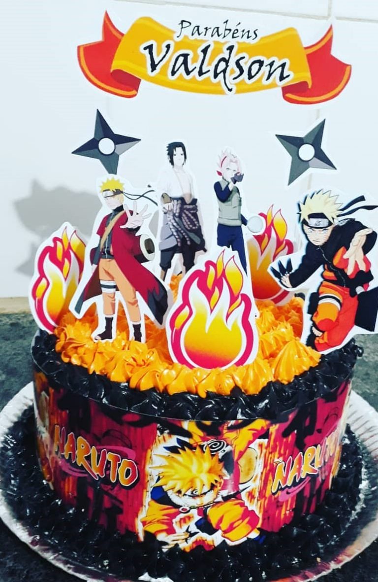 Bolo Naruto: 60 Modelos Divertidos Para A Sua Festa E47