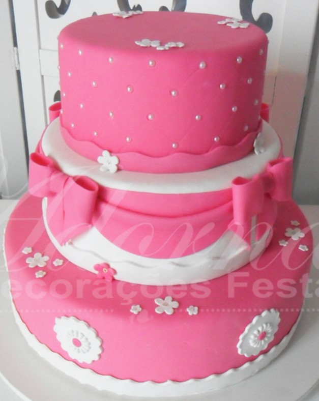 Bolo Rosa: 50 Glamourosos Modelos, Confira!