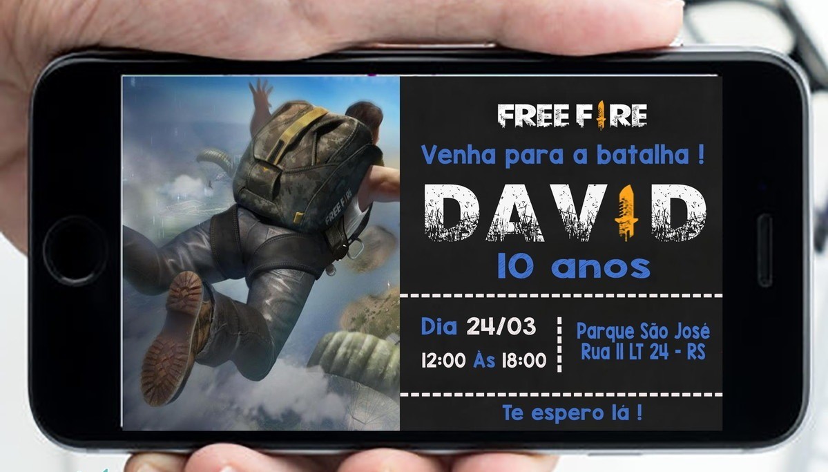 Convite Free Fire: 45 ideias para você que é fã do jogo