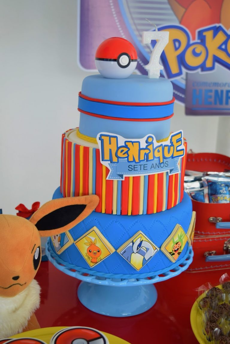 Bolo Pikachu: 60 Modelos lindos para você se Inspirar