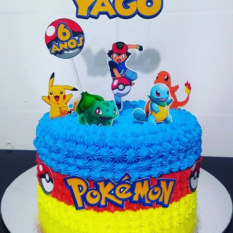 Bolo Pikachu: 60 Modelos lindos para você se Inspirar