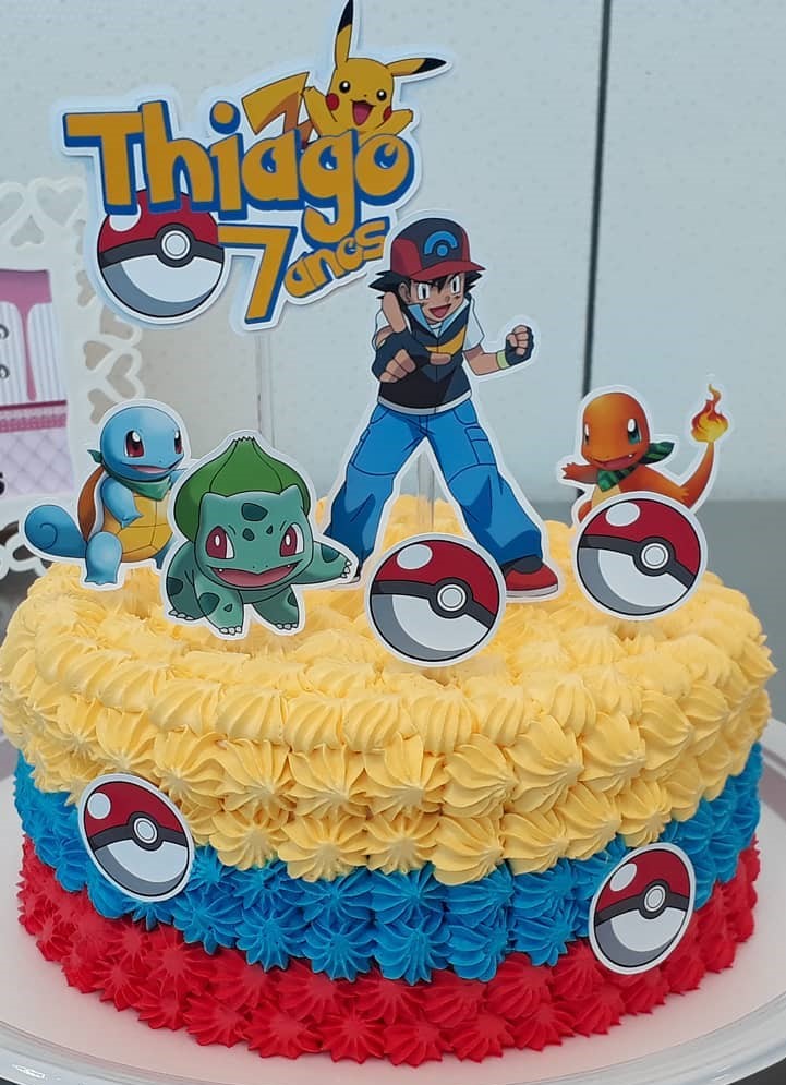 Bolo Pikachu: 60 Modelos lindos para você se Inspirar