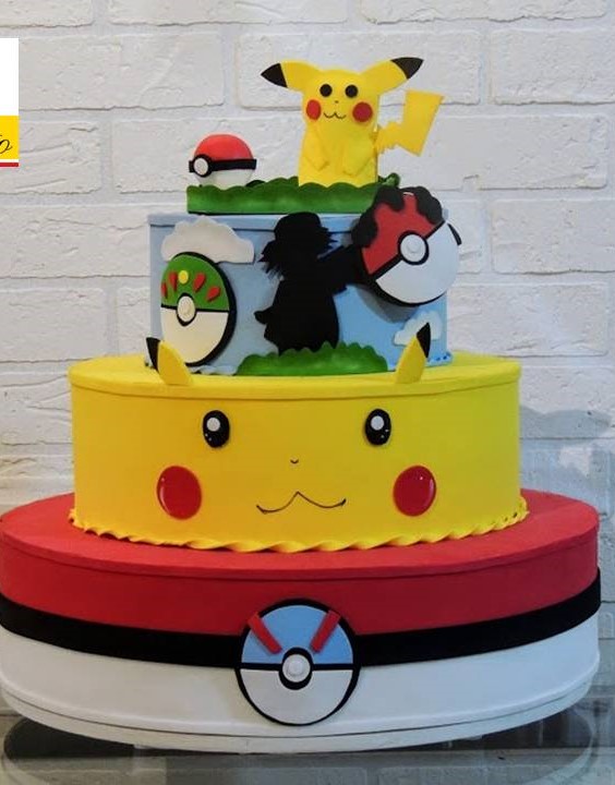 Bolo Pikachu: 60 Modelos lindos para você se Inspirar