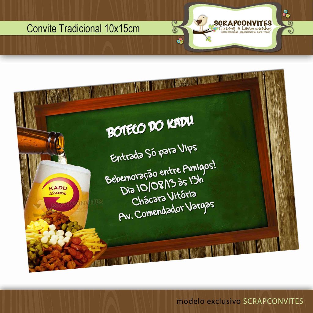 Convite Boteco: 60 modelos para você se inspirar!