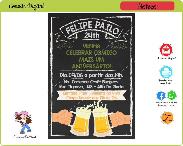 Convite Boteco: 60 modelos para você se inspirar!