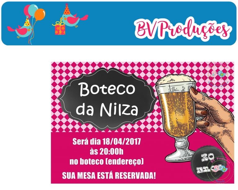 Convite Boteco: 60 modelos para você se inspirar!