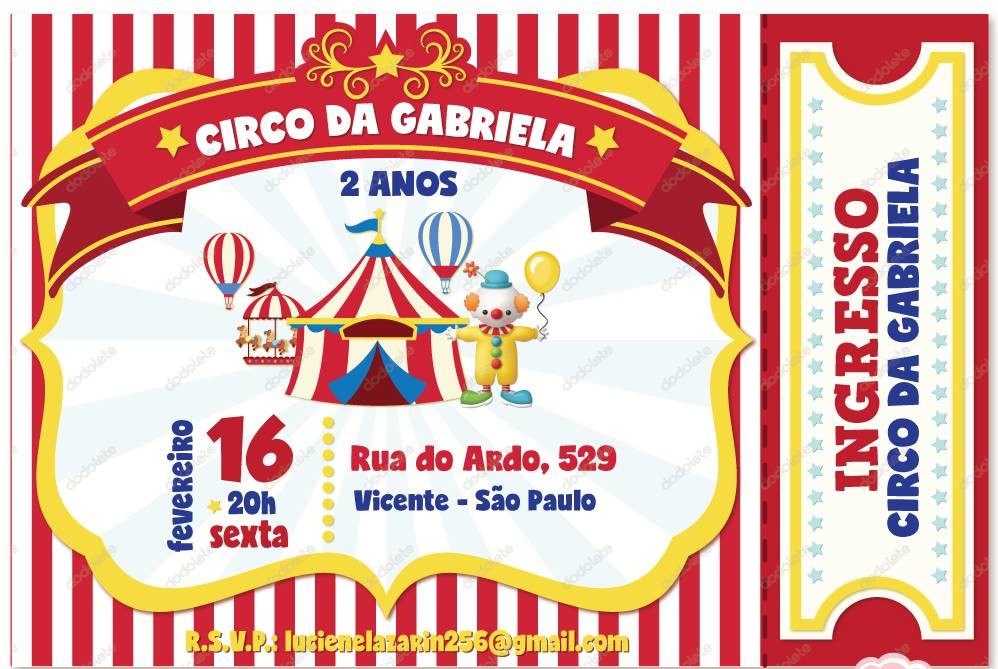 Convite Circo: 60 Modelos Mágicos De Se Inspirar!