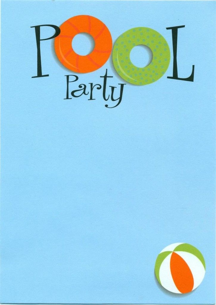 Convite Pool Party: 60 Lindos Modelos Para se Inspirar!