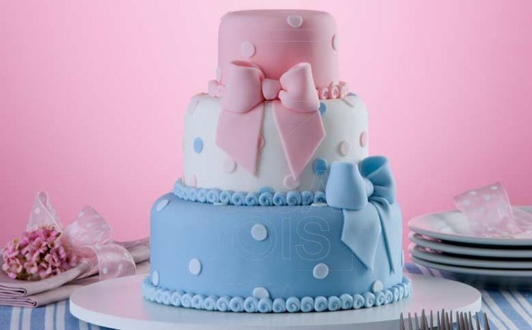 Bolo Azul e Rosa: 80 Combinações com essas Cores Clássicas