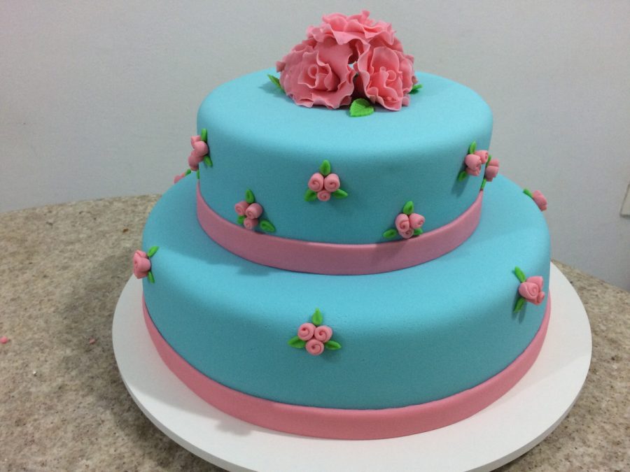 Bolo Azul e Rosa: 80 Combinações com essas Cores Clássicas