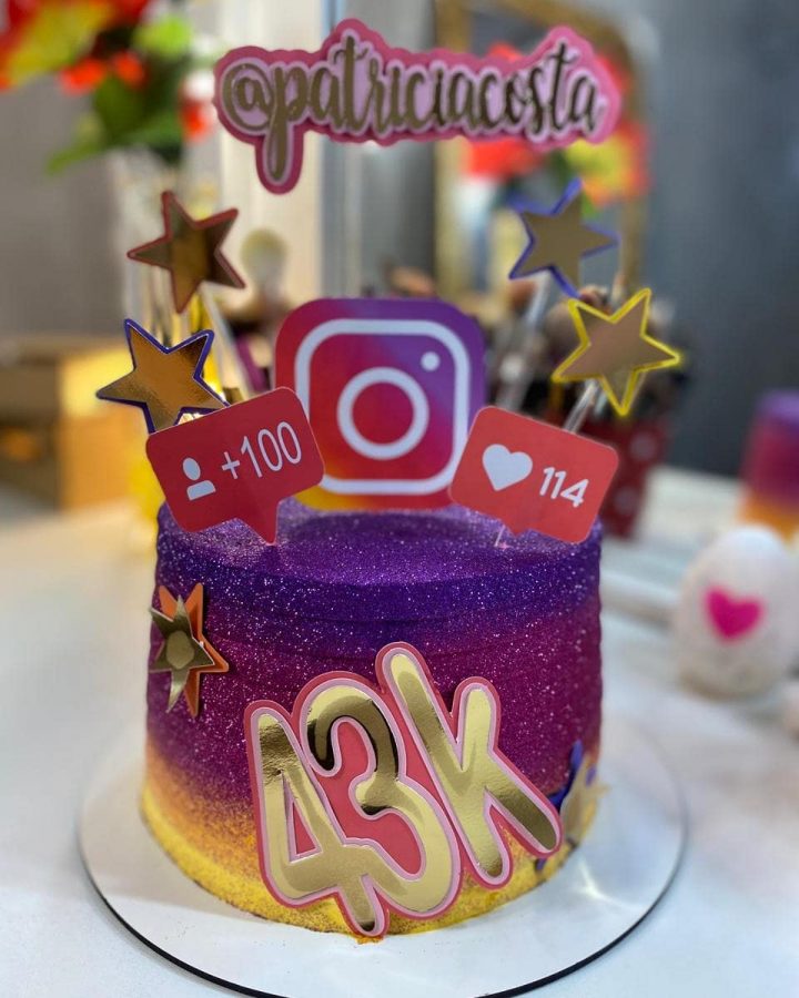 Bolo Instagram: 70 Modelos Lindos para Decoração do Bolo