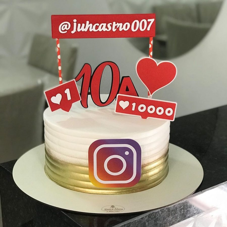 Bolo Instagram: 70 Modelos Lindos para Decoração do Bolo