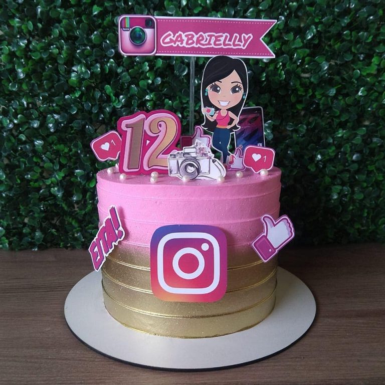 Bolo Instagram: 70 Modelos Lindos para Decoração do Bolo