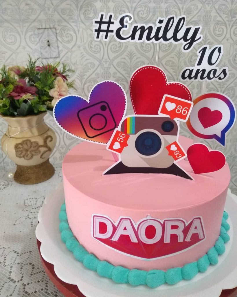 Bolo Instagram: 70 Modelos Lindos para Decoração do Bolo