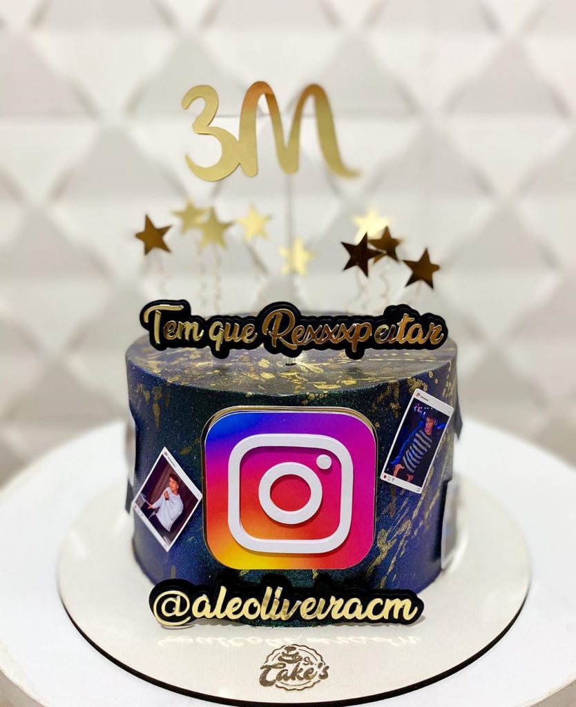 Bolo Instagram: 70 Modelos Lindos para Decoração do Bolo