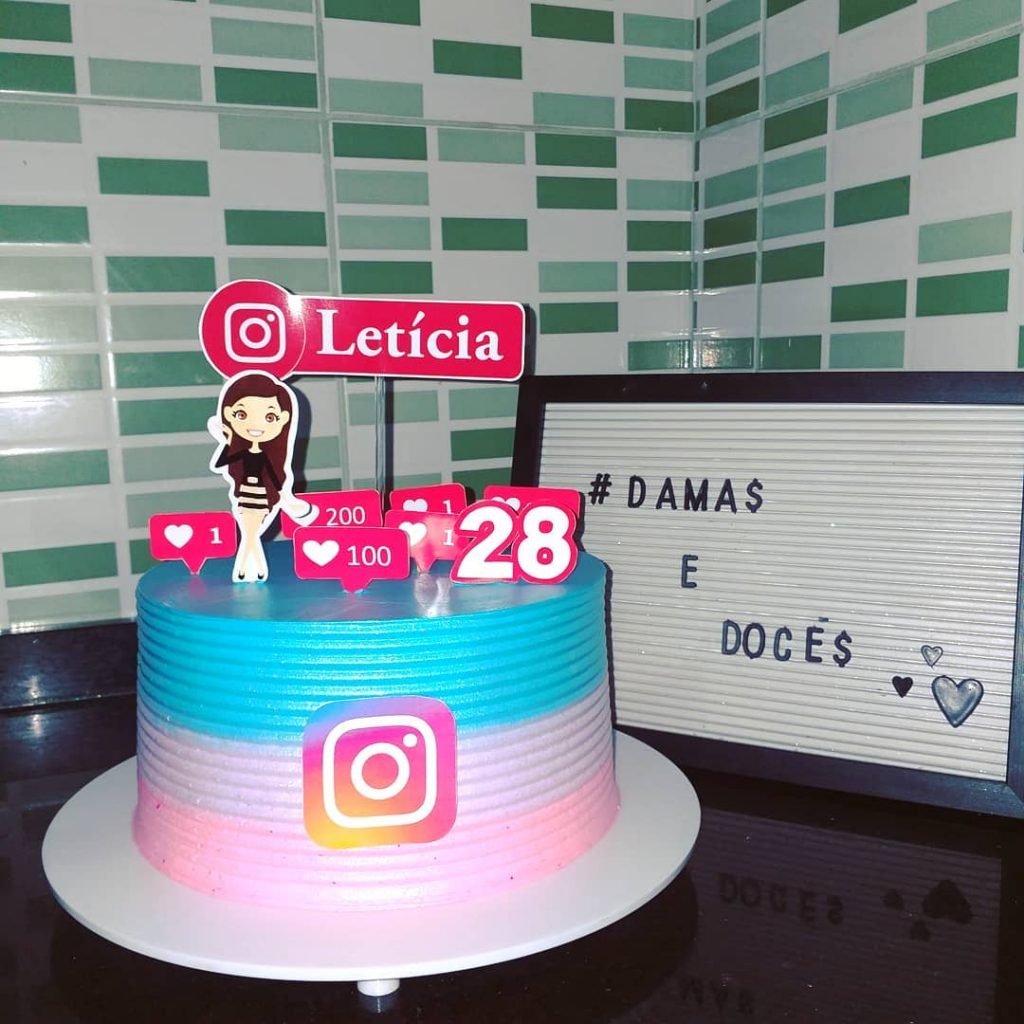Bolo Instagram: 70 Modelos Lindos para Decoração do Bolo