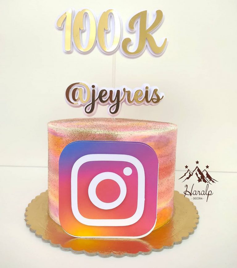 Bolo Instagram: 70 Modelos Lindos para Decoração do Bolo