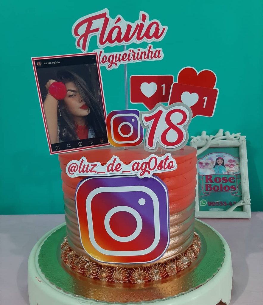 Bolo Instagram: 70 Modelos Lindos para Decoração do Bolo