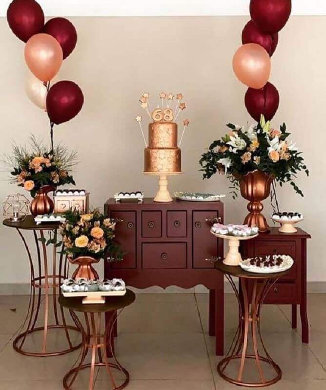 Decoração de festas rose gold: 70 ideias para você se inspirar!