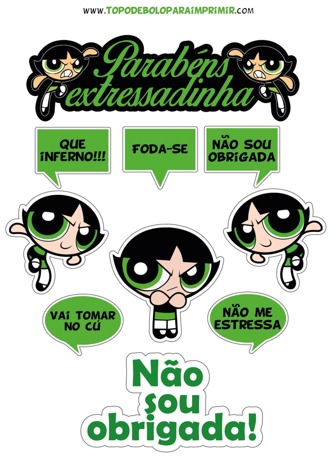 Topper Feminino: 60 imagens para sua festa