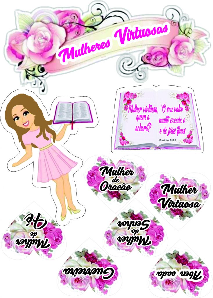 Topper Feminino: 60 imagens para sua festa