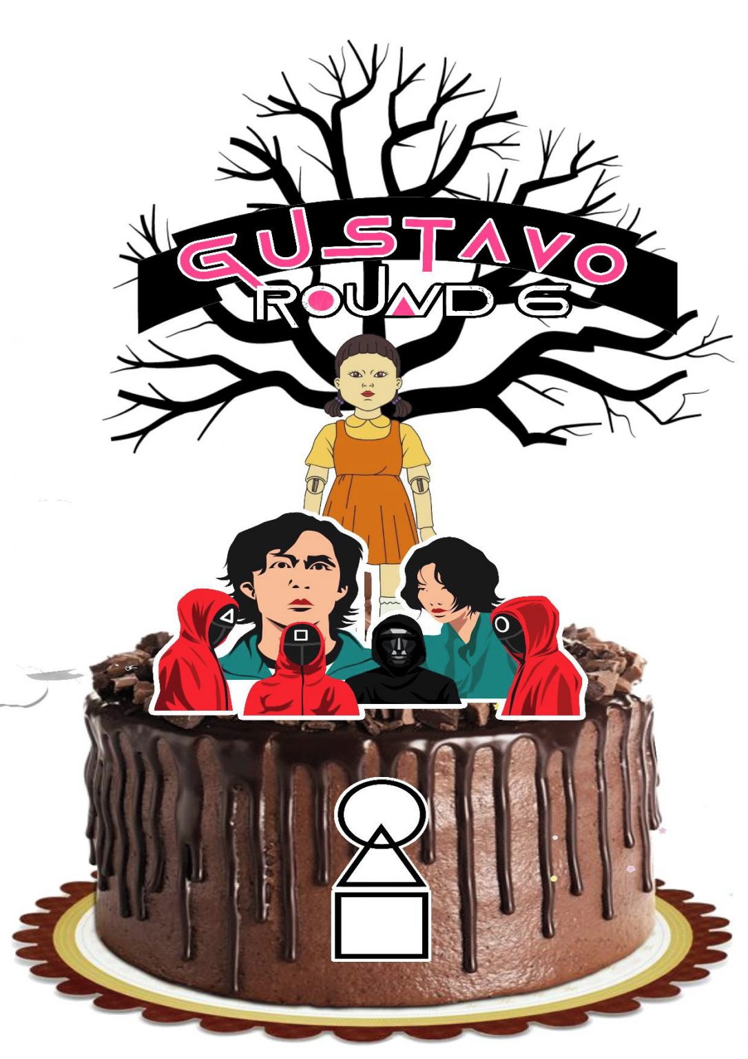 Bolo Round 6: 60 Ideias incríveis da série do momento